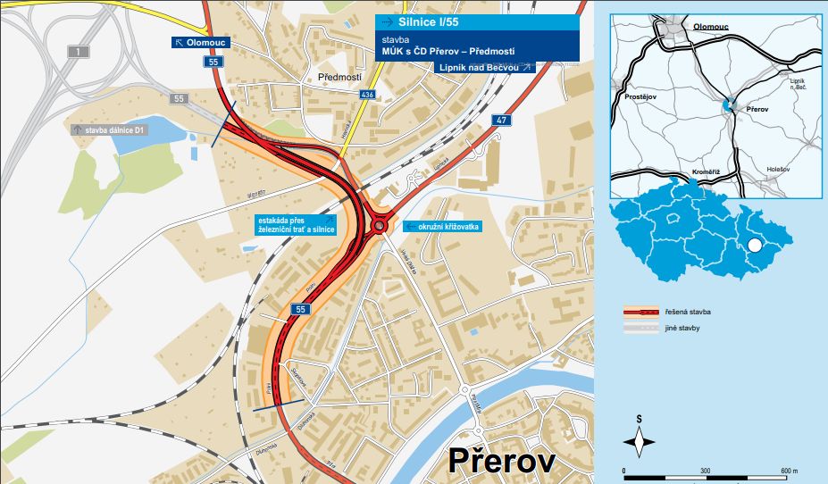 Daň za chybějící D1. Přerov čekají čtyři měsíce dopravních problémů ...