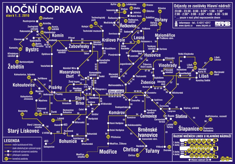 Brno slaví 20 let nočních rozjezdů. Nejvíce lidí jezdí z pátku na ...