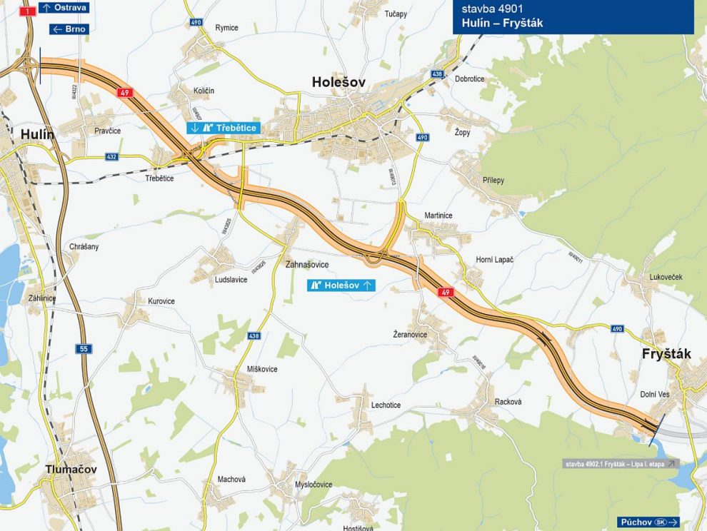 Neuvěřitelná anabáze skončila. Dálnice D49 Hulín - Fryšták se po 11 ...
