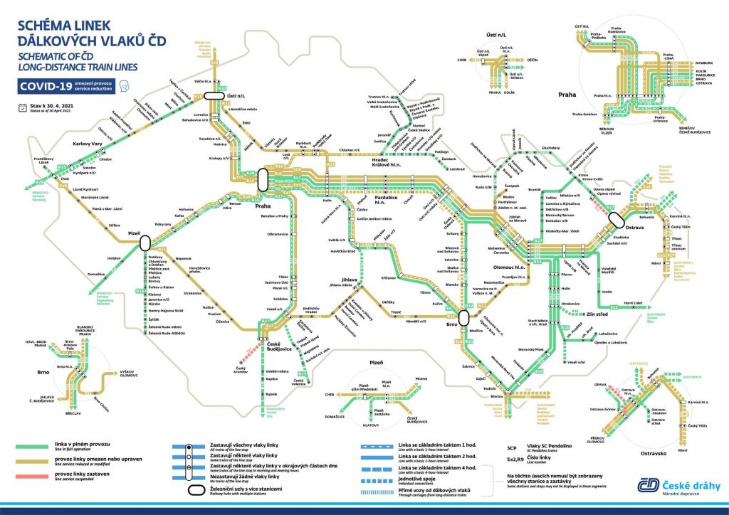 České dráhy v pátek obnoví rychlíky z Prahy na jih a sever Čech i ...