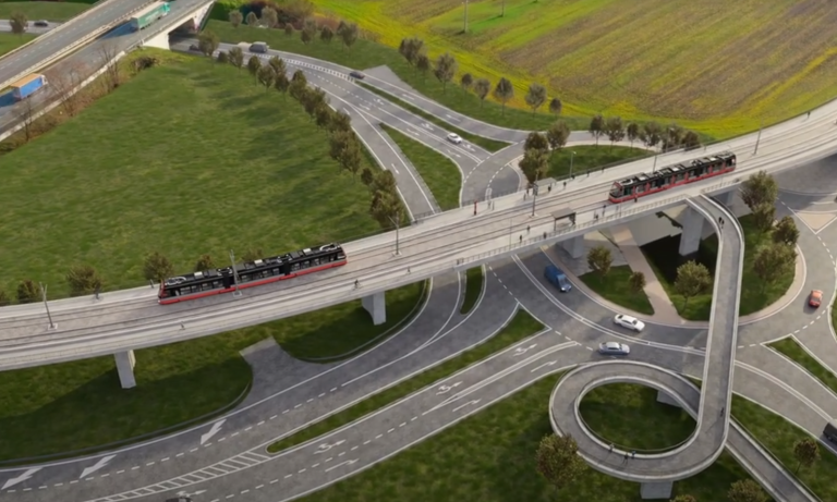 Tramvaj do Zdib a Sedlce: Video ukazuje chystané prodloužení trati z Kobylis i nové P+R ...